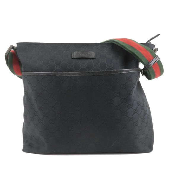 Gucci | Bags | Beautiful Gucci Sherry Gg Canvas Leather Shoulder Bag ...